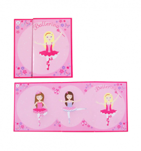 Ballerina Girls Folded Card - Step by Step Dancewear