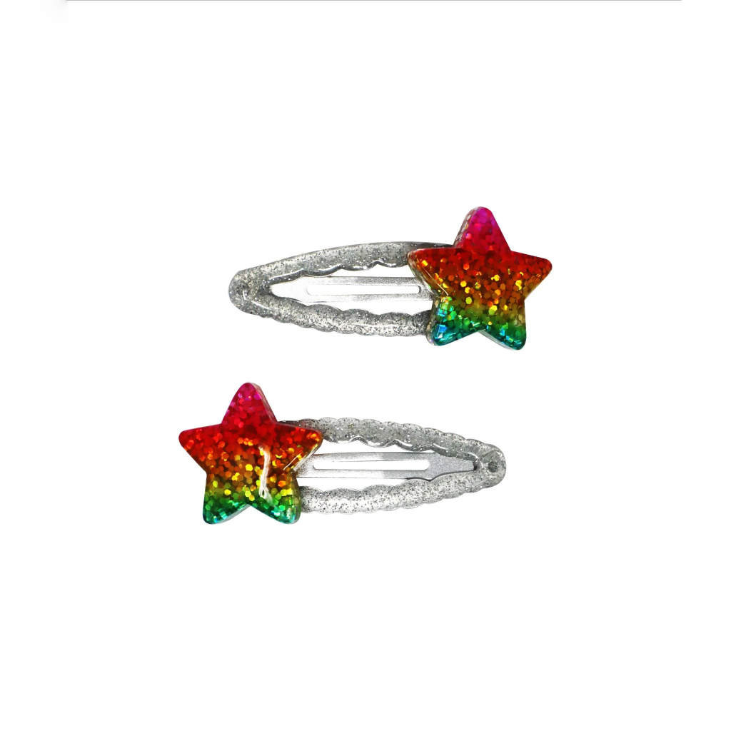 Rainbow Star Sparkly Hair Clip - Step by Step Dancewear